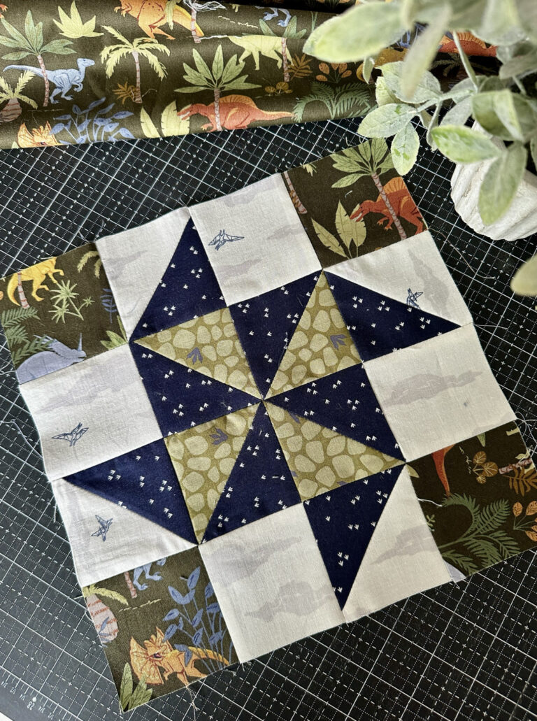 Put a Spin On It Quilt Block Pattern - The Polka Dot Chair