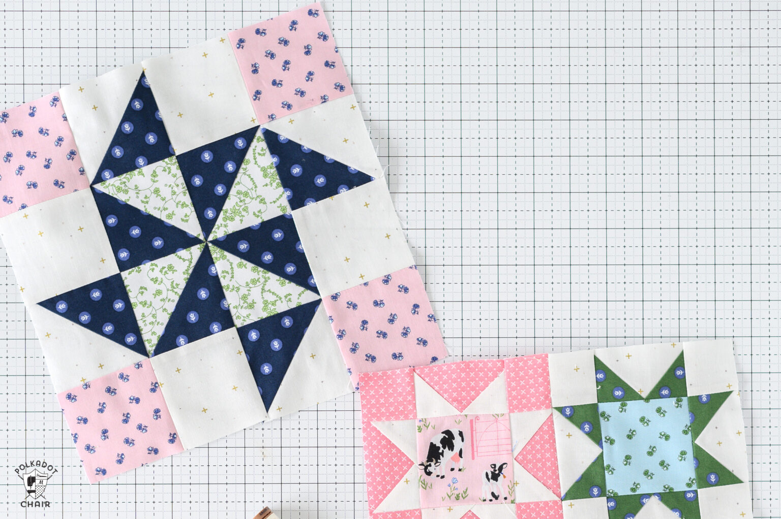 Put a Spin On It Quilt Block Pattern - The Polka Dot Chair
