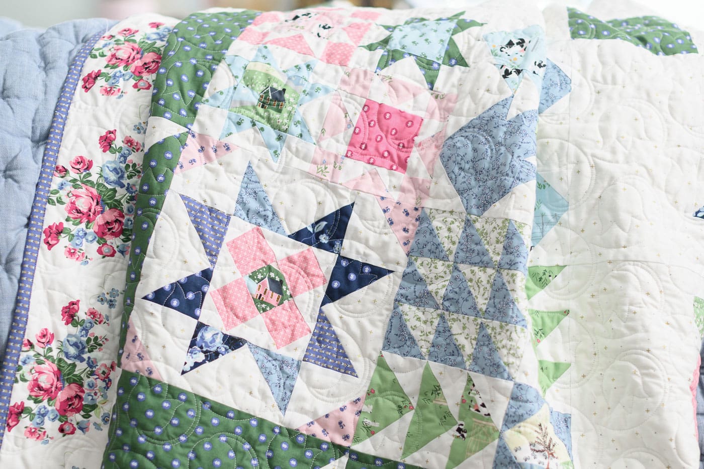 My Finished Riley Blake Block Challenge Quilt - The Polka Dot Chair