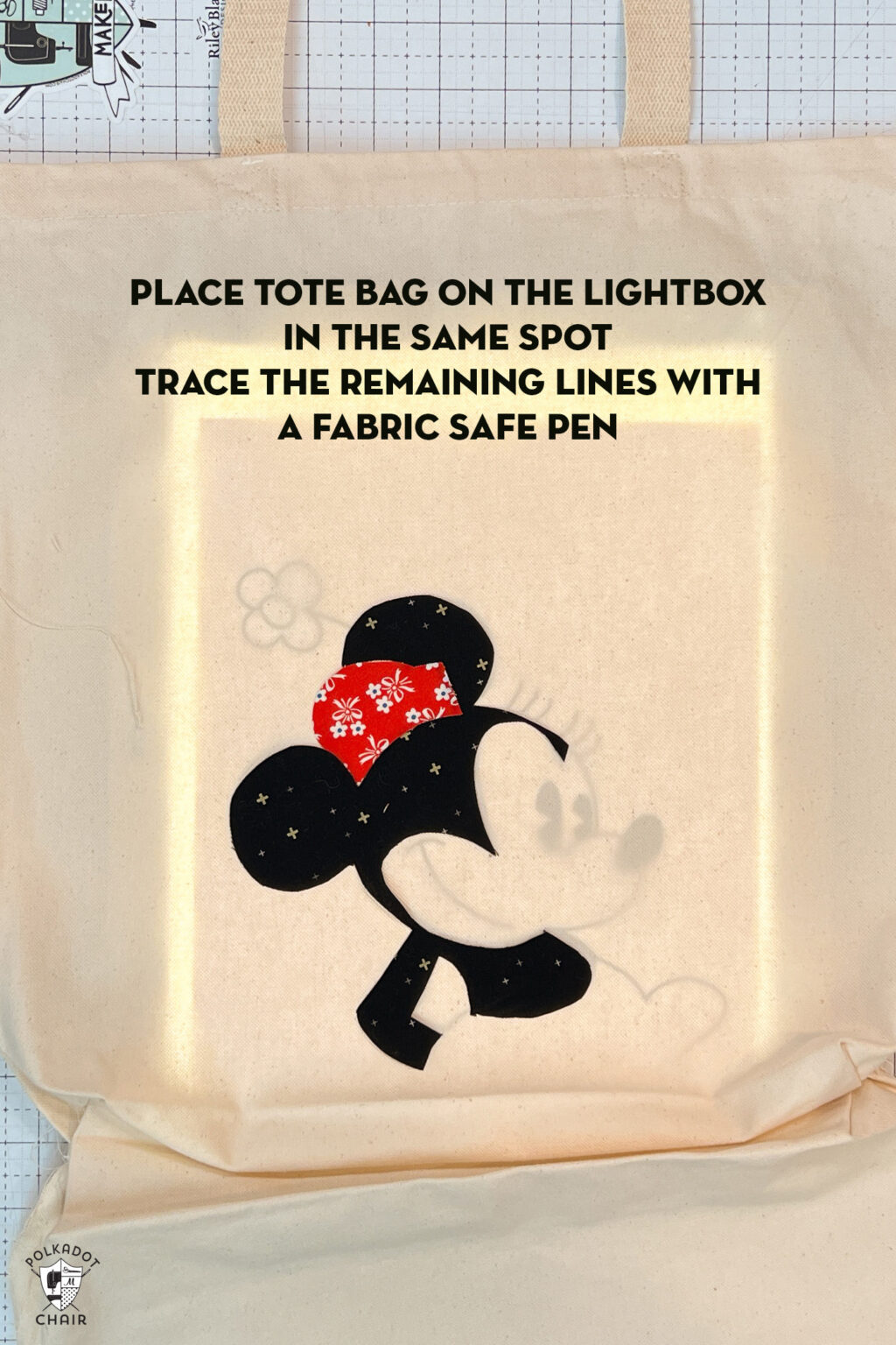 Create a Disney Canvas Tote Bag with Appliqué and Thread Sketching ...