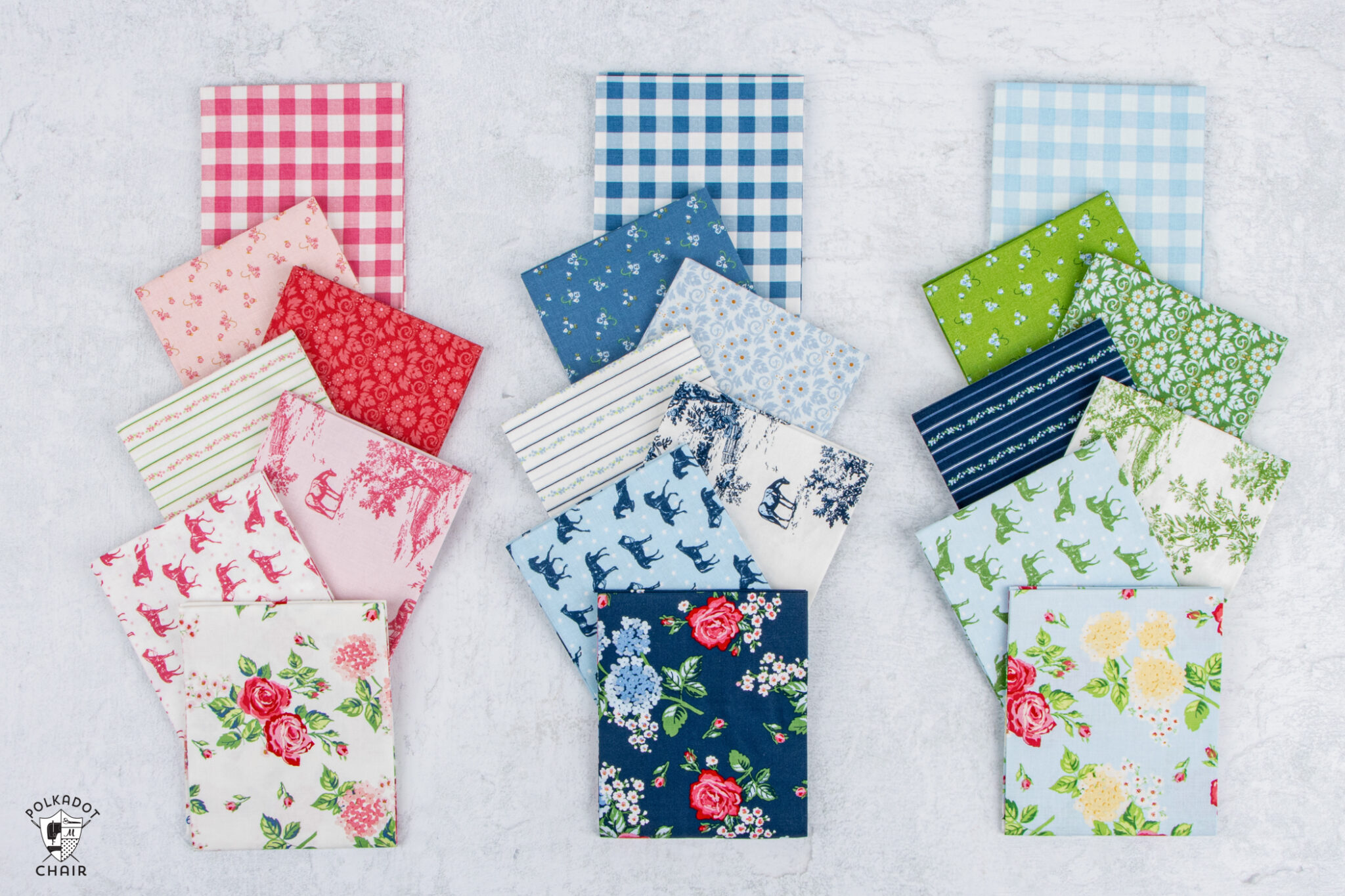 Bluegrass Charm Fabric Collection & Quilt Patterns - The Polka Dot Chair