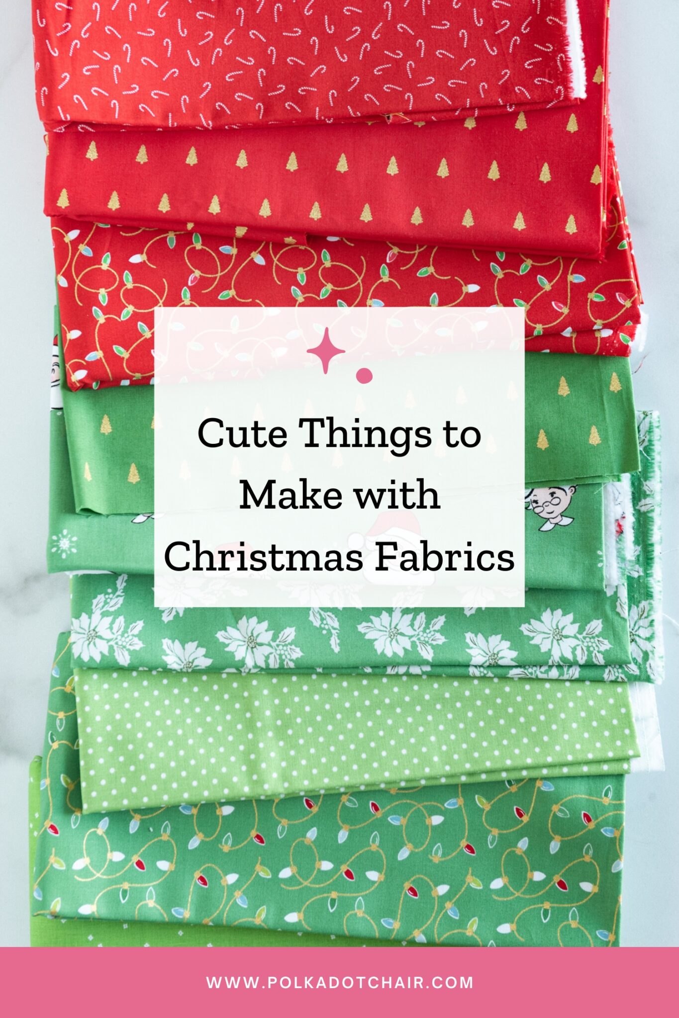 Creative Things to Sew with Christmas Fabrics - The Polka Dot Chair
