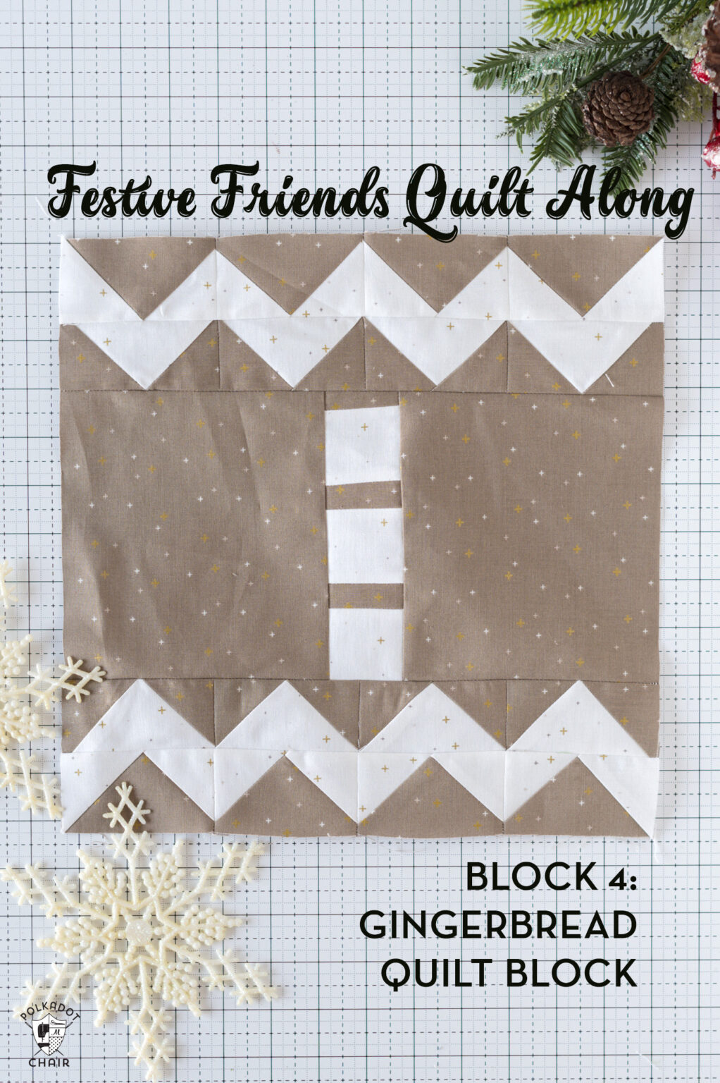 A "Sweet" Gingerbread Man Quilt Block Pattern for the Festive Friends ...