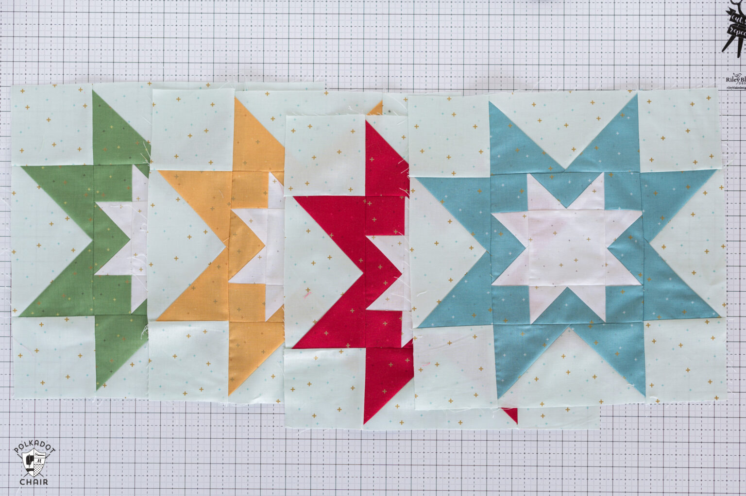 Corner Star Quilt Block Pattern for the Festive Friends Quilt Along ...