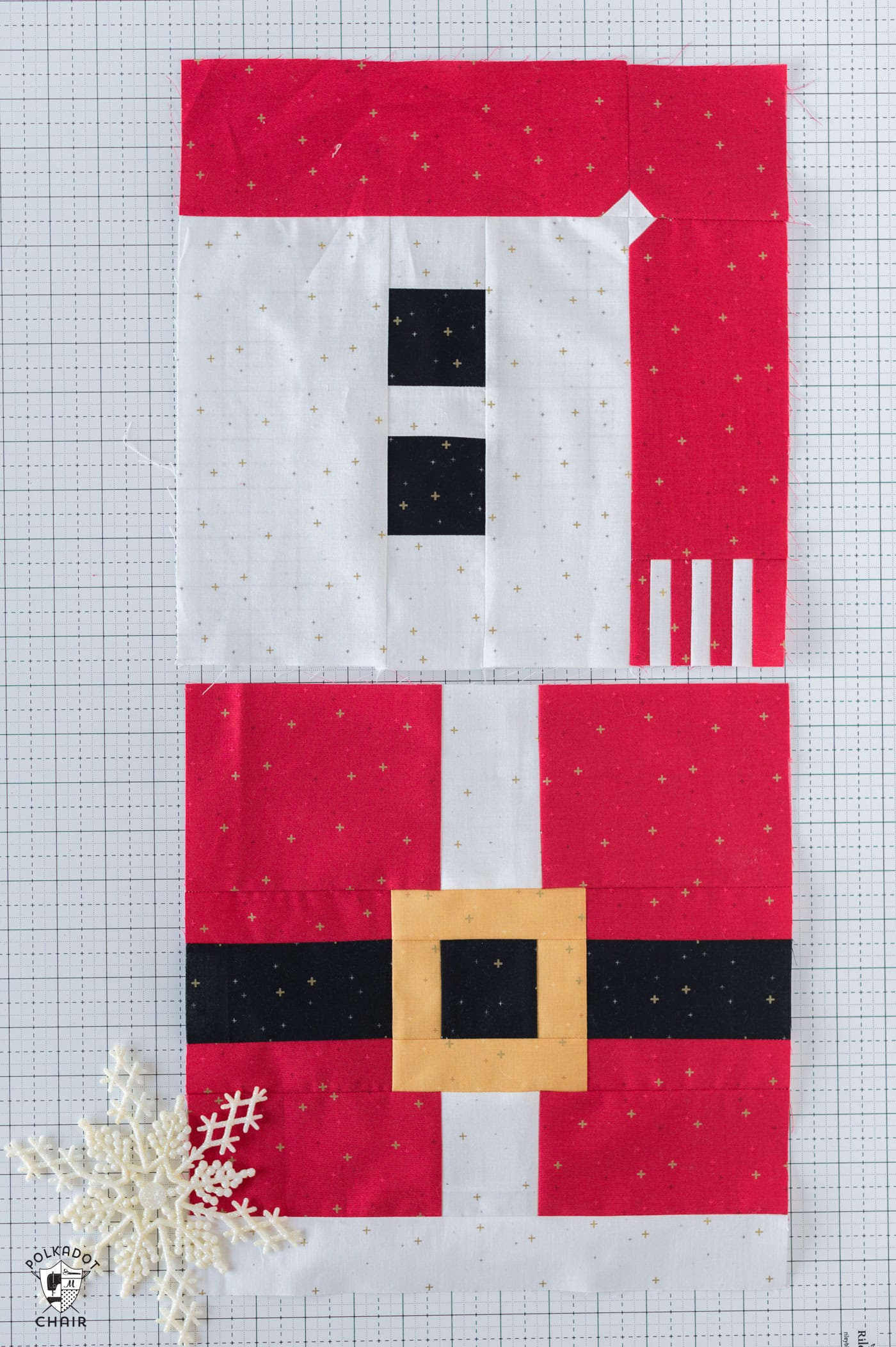 Santa Claus Quilt Block for the Festive Friends Quilt Along - The Polka ...