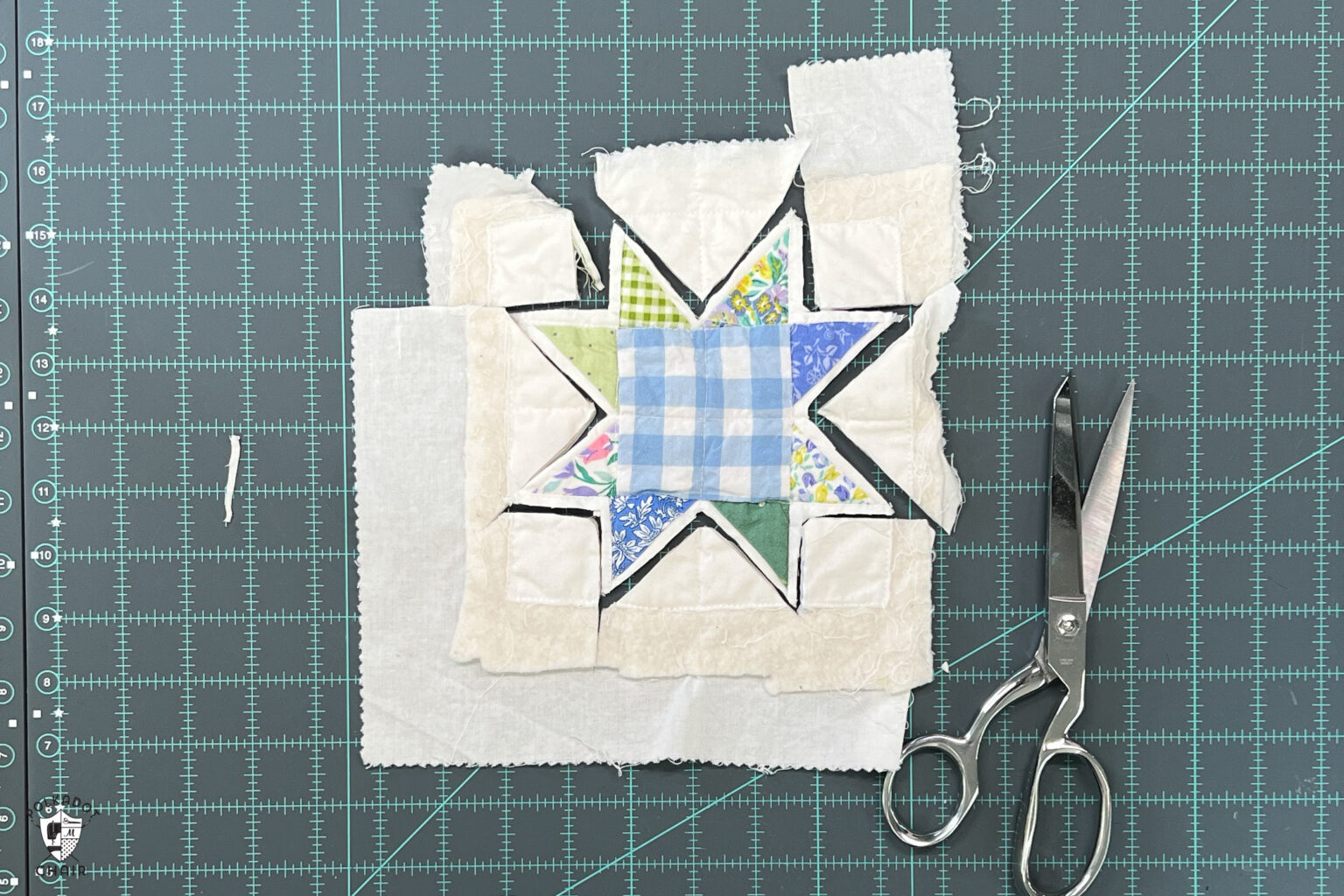 How to Make an Upcycled Quilt Block Sweatshirt - The Polka Dot Chair