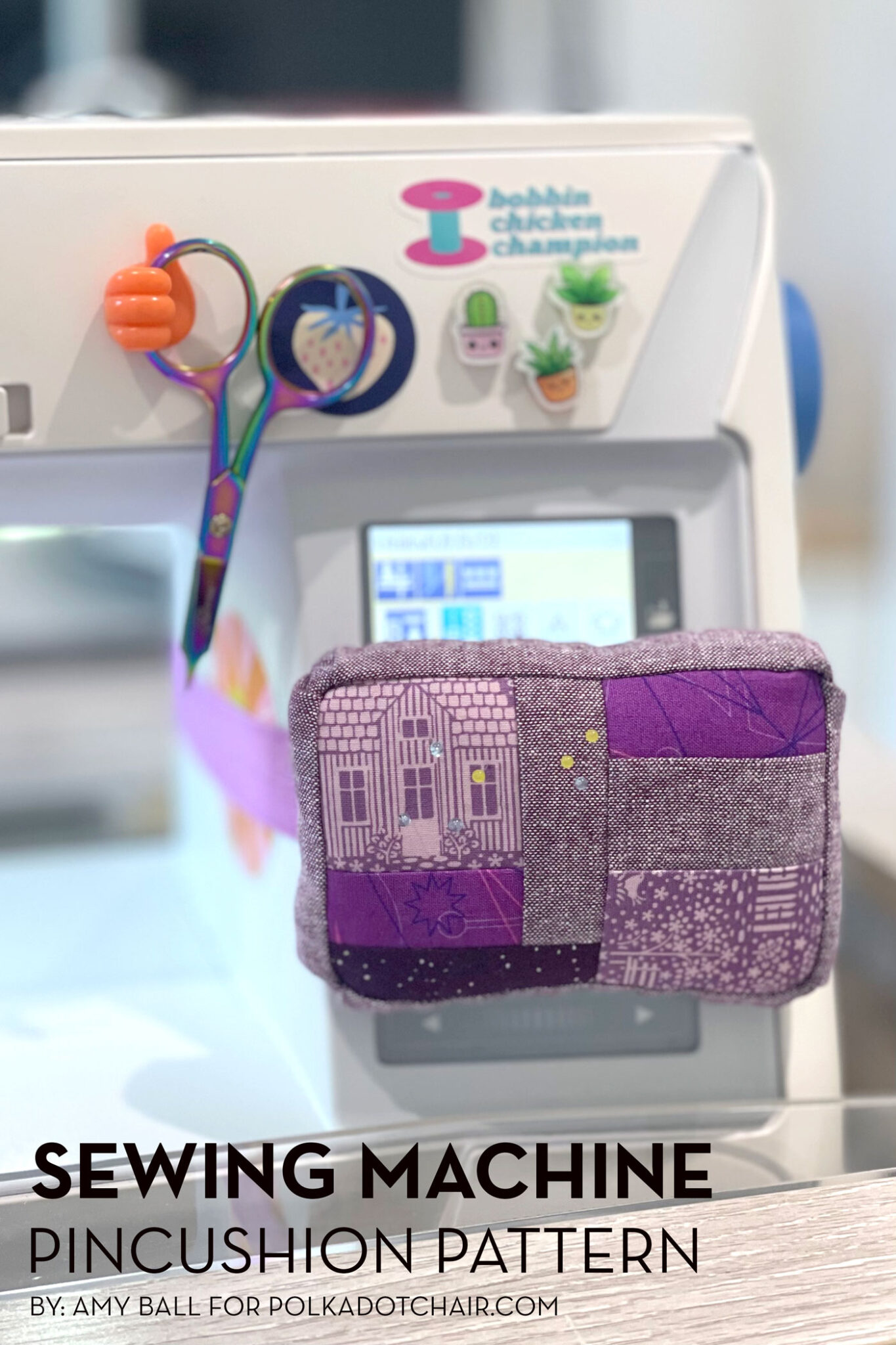 Sew Smart! Make a Pincushion That Attaches to Your Machine - The Polka ...