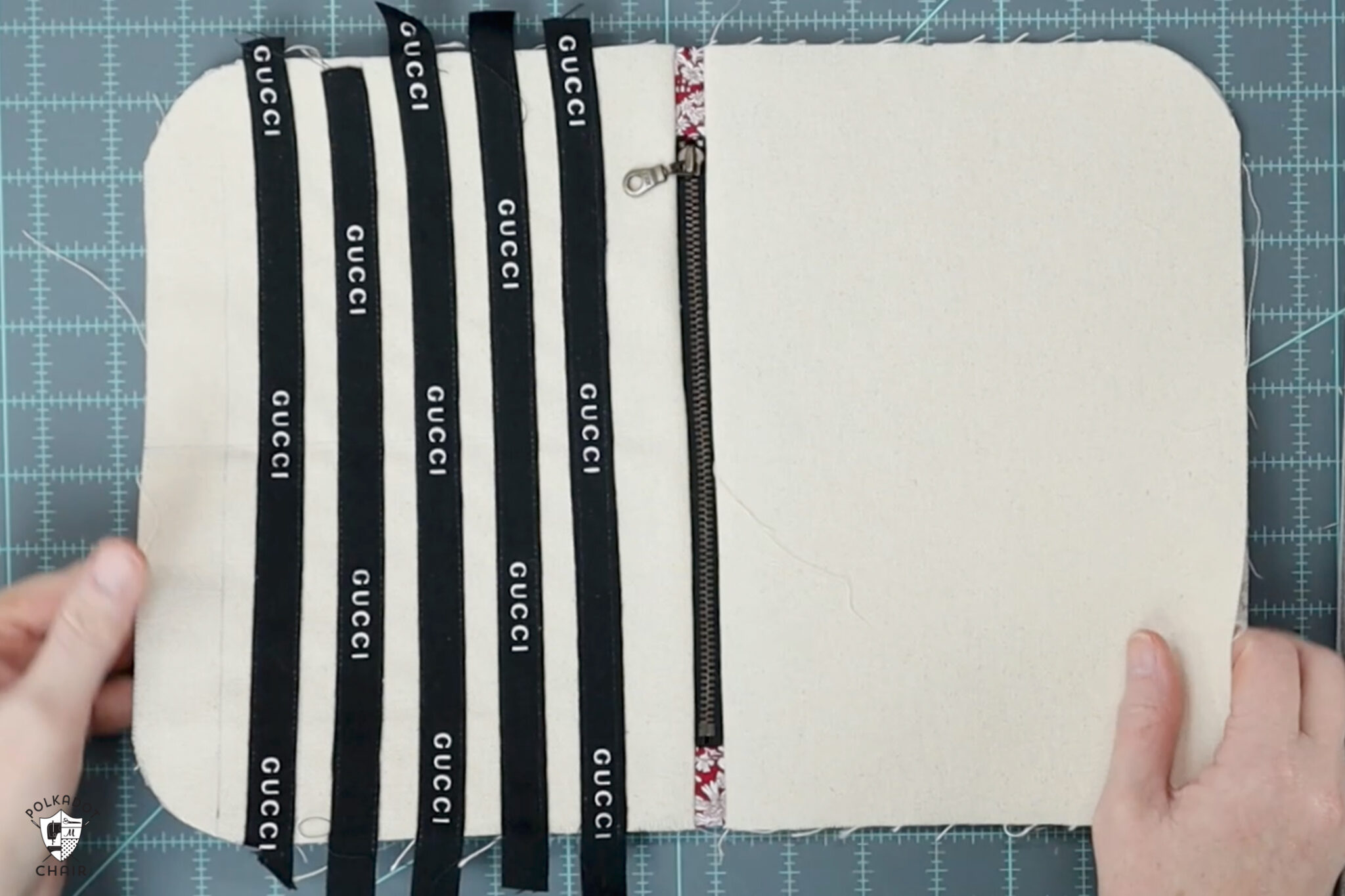 How to Upcycle Designer Ribbon into a Beautiful Zip Pouch; a Sewing ...