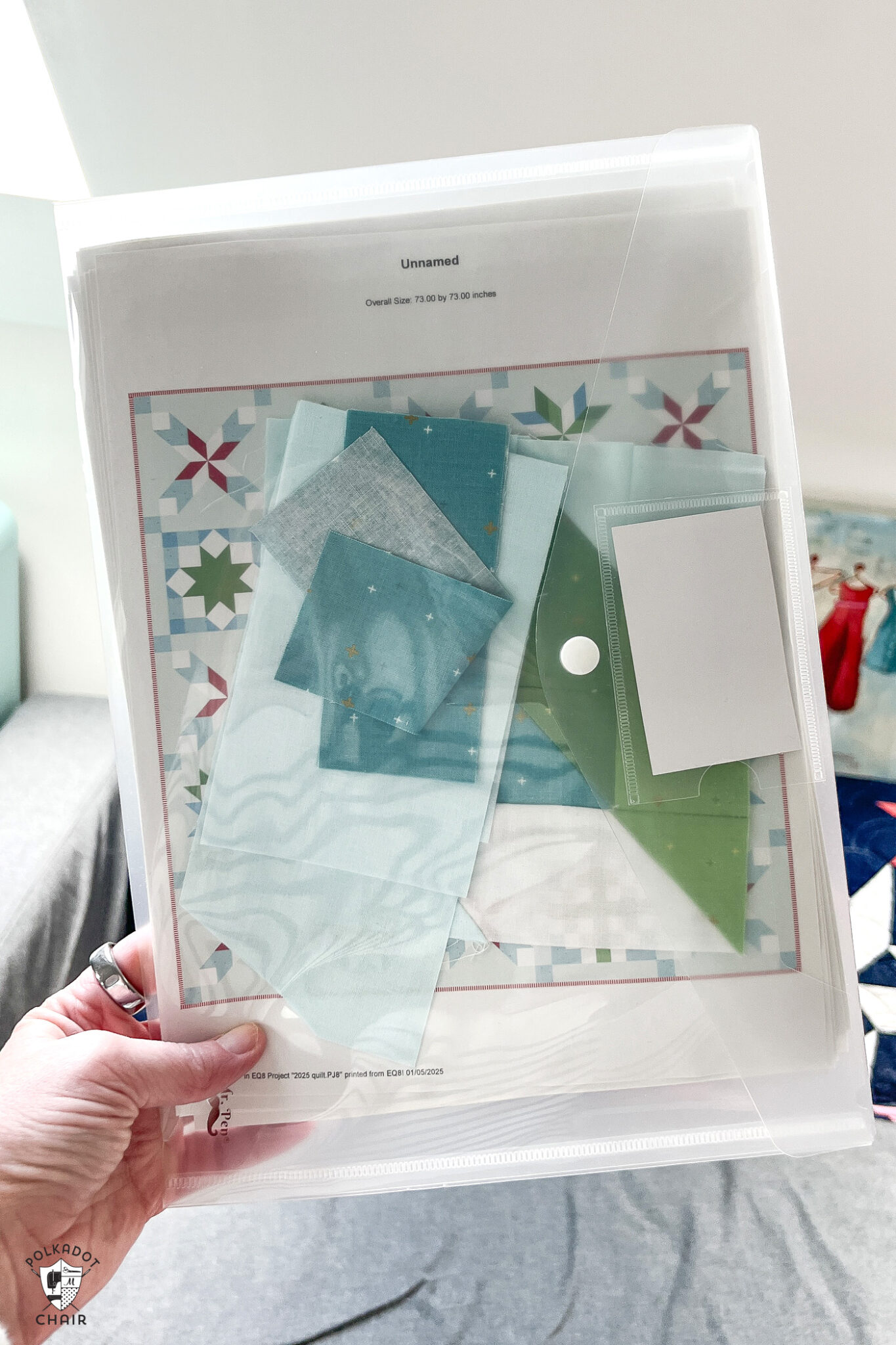 How to Organize your Quilting WIP's - The Polka Dot Chair