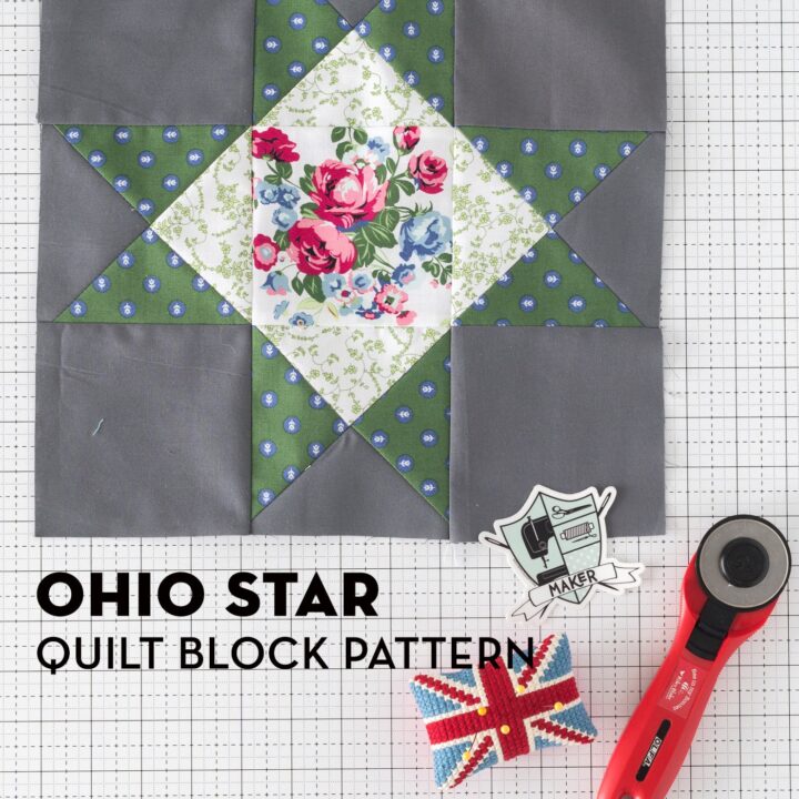 How to Make a 12-inch Ohio Star Quilt Block - The Polka Dot Chair