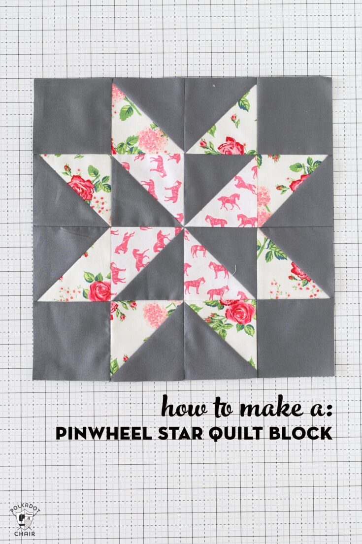 Learn How to make a Pinwheel Star Quilt Block with our Free Pattern ...