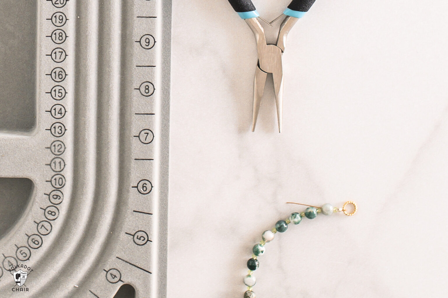 Easy Beaded Charm Necklace Tutorial with Step-by-Step Photos - Polka ...