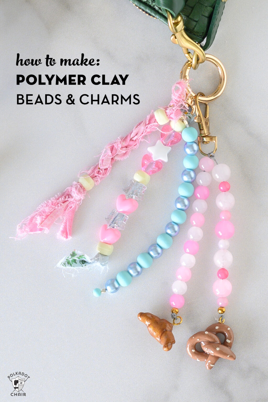 How to Make Polymer Clay Beads and Charms - The Polka Dot Chair