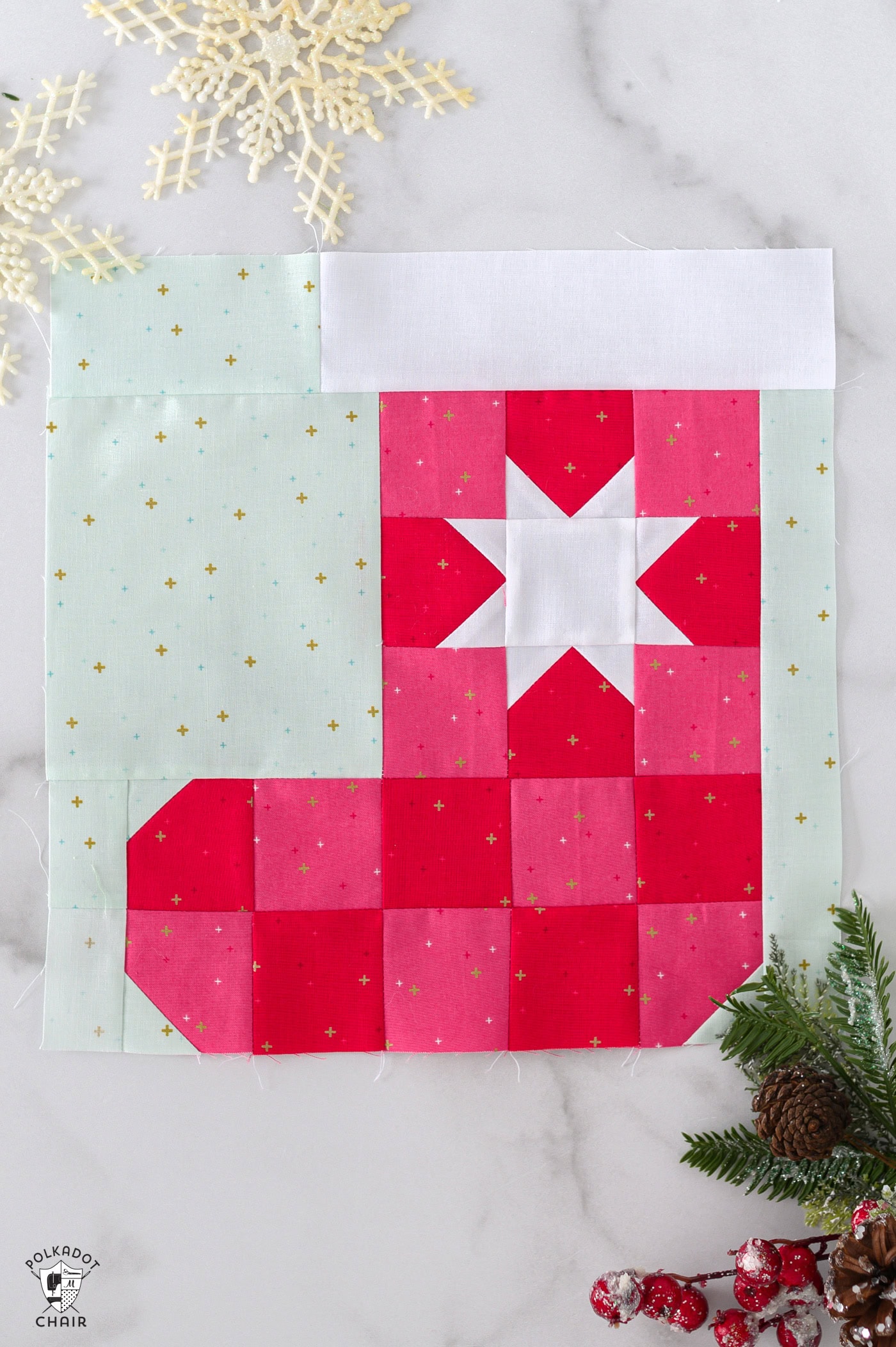 Santa's Stocking Quilt Block for Santa's Sampler Quilt Along - The ...