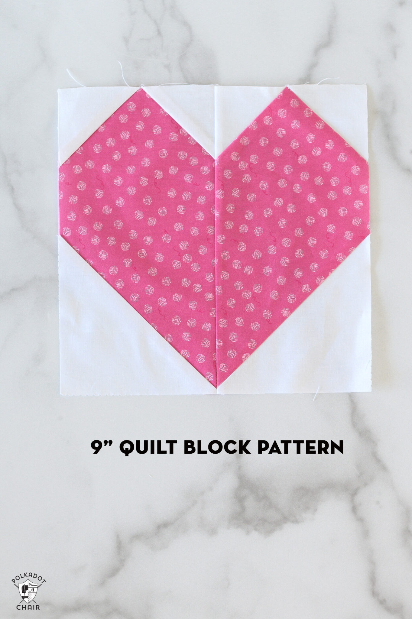 Simple Heart Quilt Block Tutorial (Beginner-Friendly + 3 Sizes!) - The ...