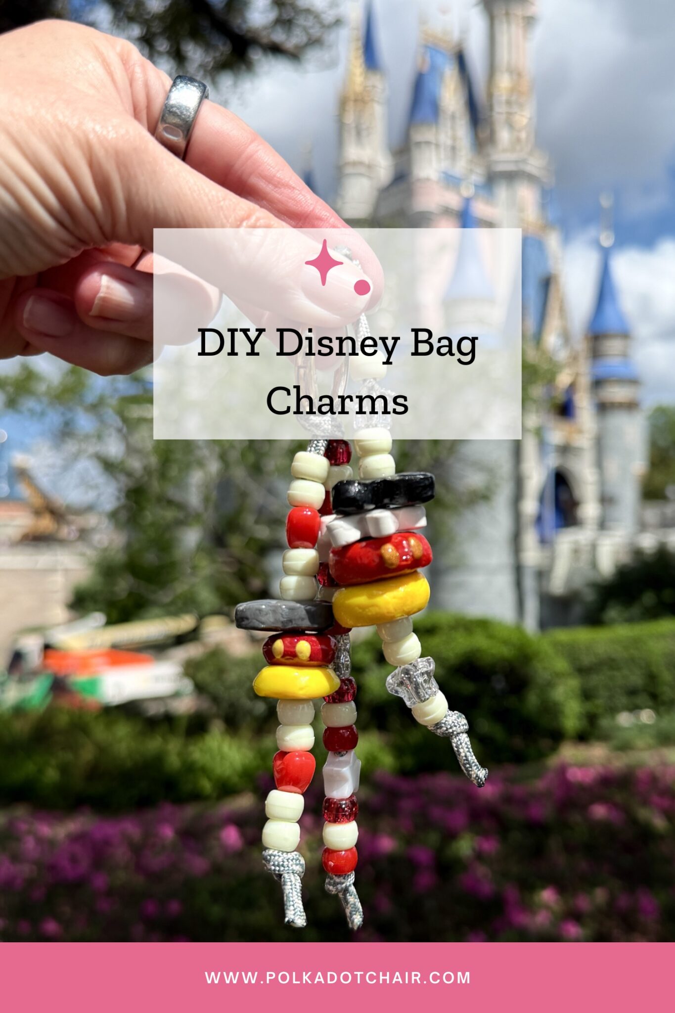 Cute Disney Inspired Bag Charm Tutorial - The Polka Dot Chair